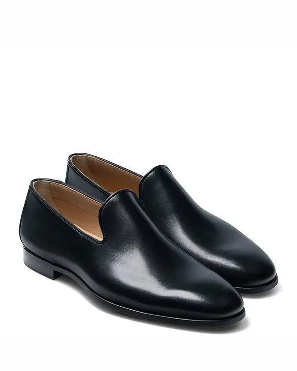 Magnanni Diego Leather Loafers - Black
