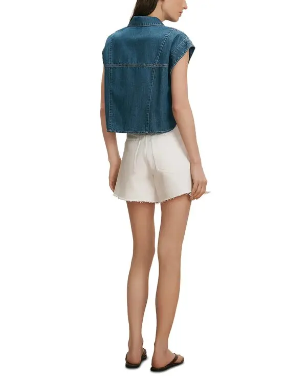 Veronica Beard Nestor Denim Shirt - Pool Party