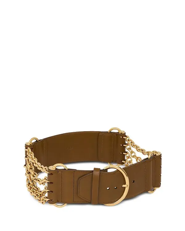 Chloé Camera Chain Belt - Dark Khaki