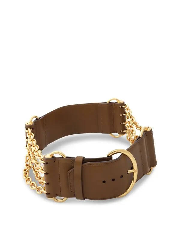 Chloé Chain Belt - Dark Khaki
