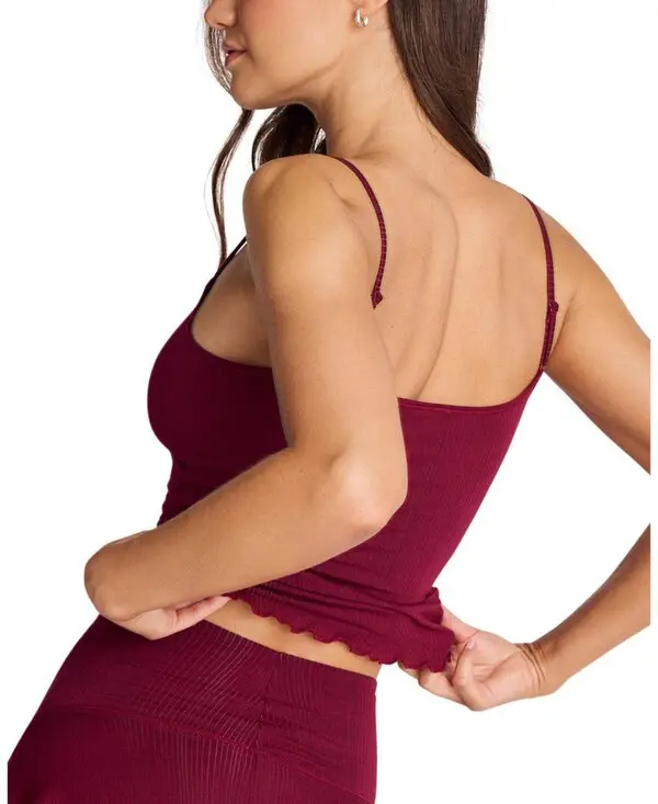 NEGATIVE Whipped Cami Ribbed Micro Modal Camisole - Cassis
