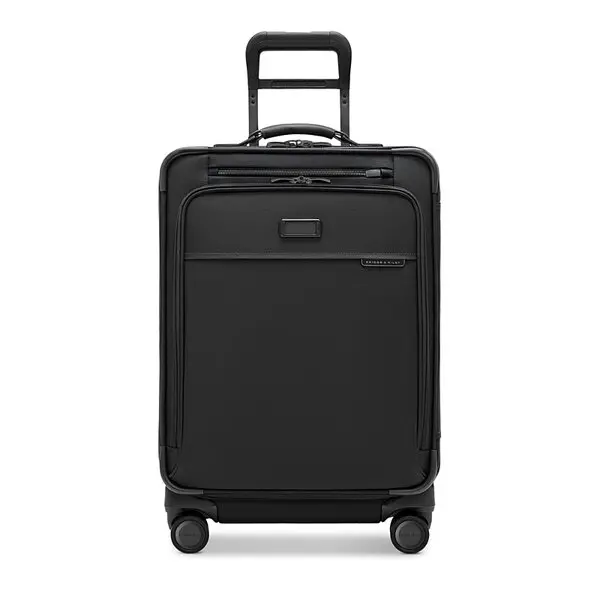 Briggs & Riley Compact 24 Checked Expandable Spinner Suitcase - Black