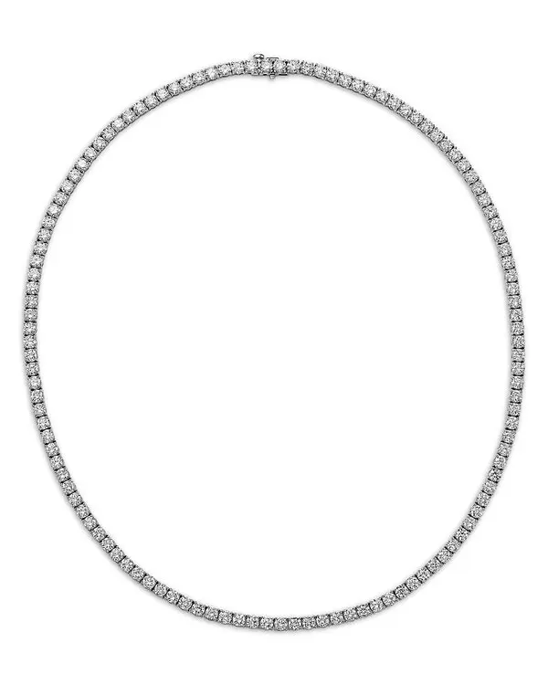 Bloomingdale'S 20.0 Tcw Certified Lab Grown Diamond Tennis Necklace - White Gold