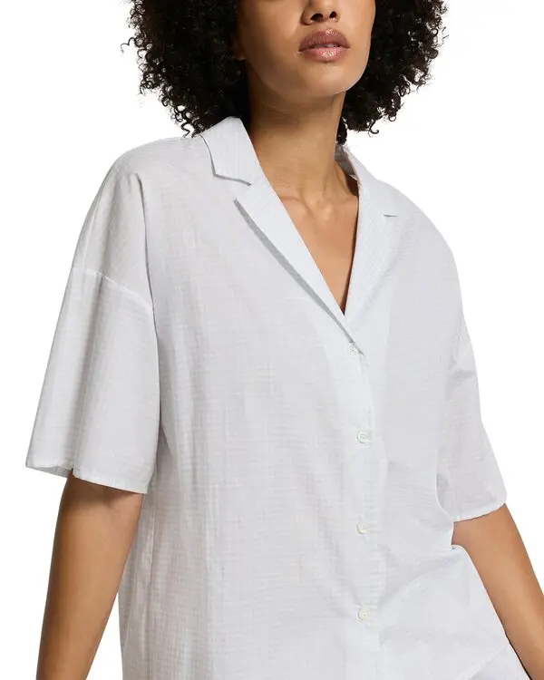 Hanro Sleep & Lounge Woven Button Front Shirt