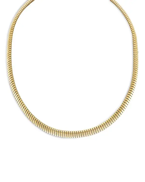 ALBERTO MILANI 18k Yellow Via Bagutta Flat Tubogas Necklace - Gold