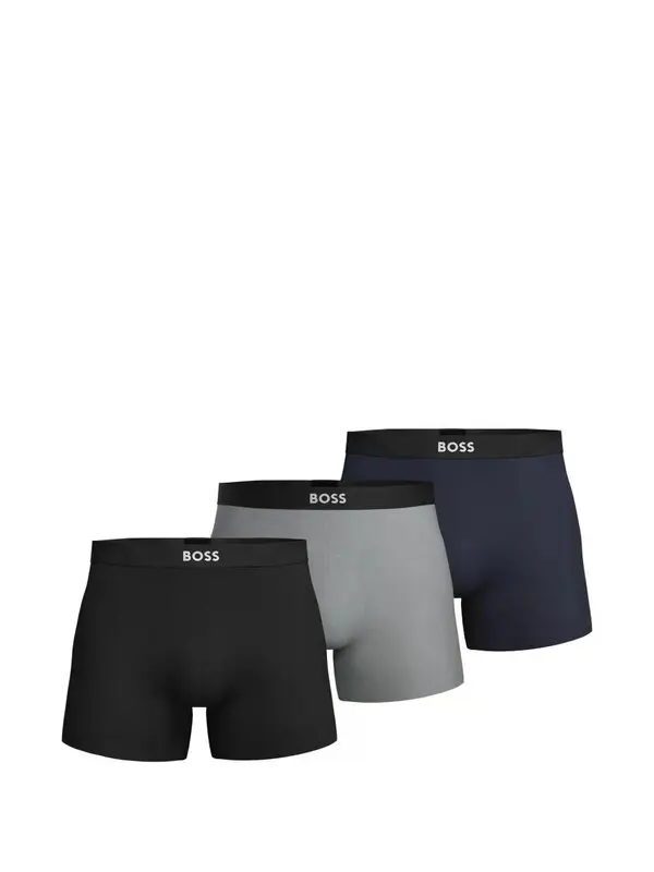 BOSS Logo-waistband Boxers Set - Black