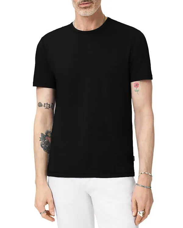 John Varvatos Bale Short Sleeve Burnout Tee - Black