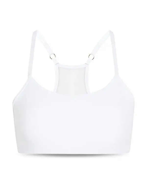 Commando Double Take Lace Racerback Bralette - White