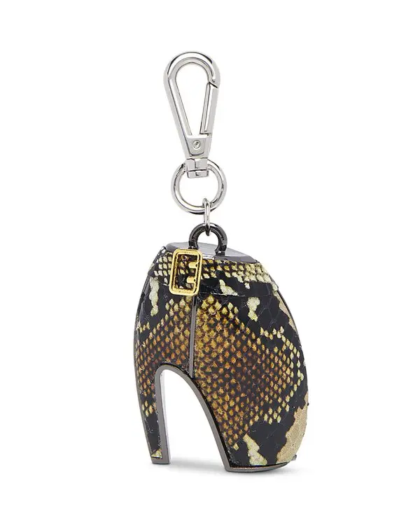 Alexander McQueen Snake Print Boot Charm - Black/multi