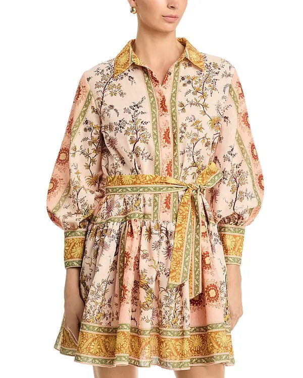Kobi Halperin Bailey Mini Shirtdress - Honey Multi