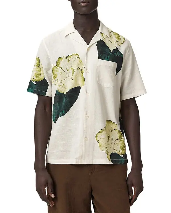 ALLSAINTS Nouvelle Short Sleeve Shirt - Ecru