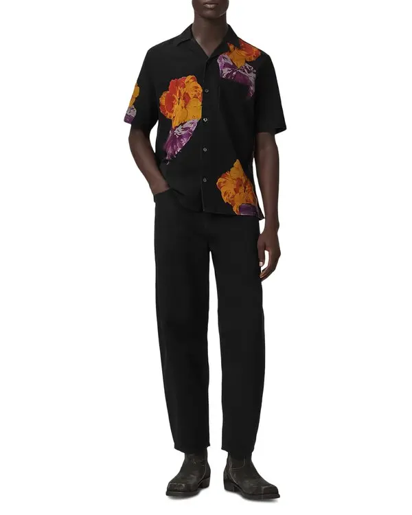ALLSAINTS Nouvelle Short Sleeve Shirt - Jet Black
