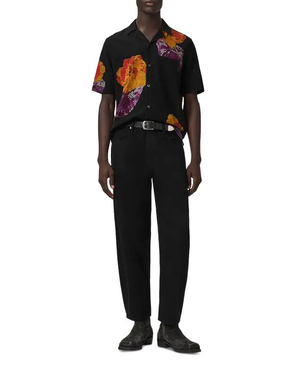 ALLSAINTS Nouvelle Short Sleeve Shirt - Jet Black