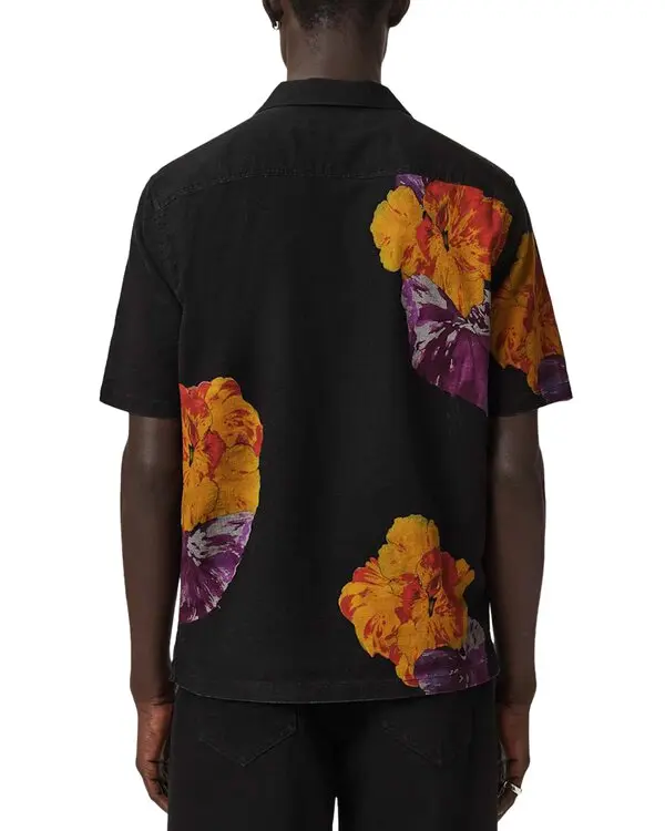 ALLSAINTS Nouvelle Short Sleeve Shirt - Jet Black