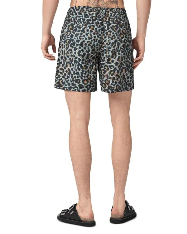 ALLSAINTS Silesia Slim Fit 6.7" Swim Shorts - Clouded Grey