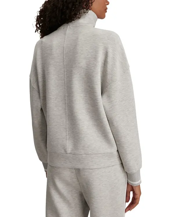 Varley Bertie Half Zip Sweatshirt - Light Grey