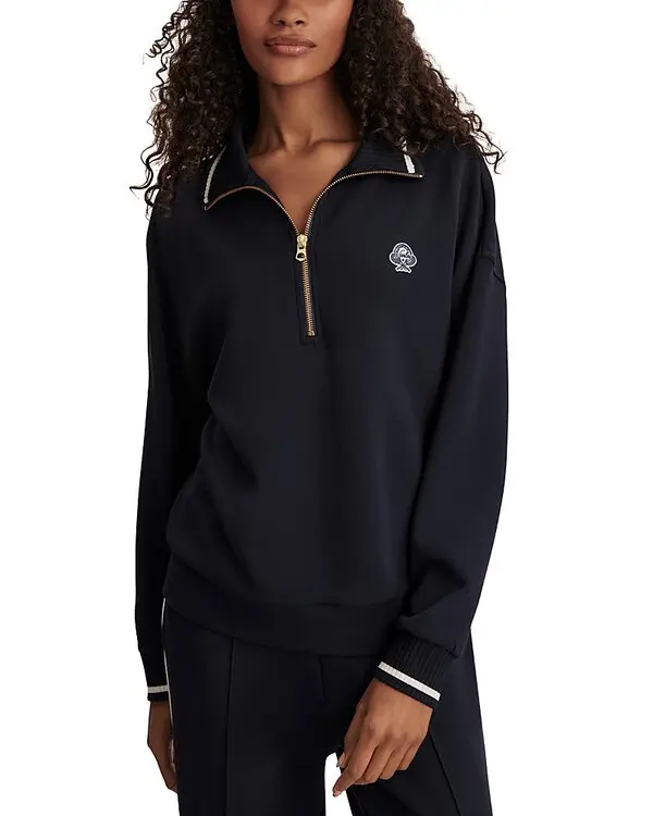 Varley Bertie Half Zip Sweatshirt - Navy