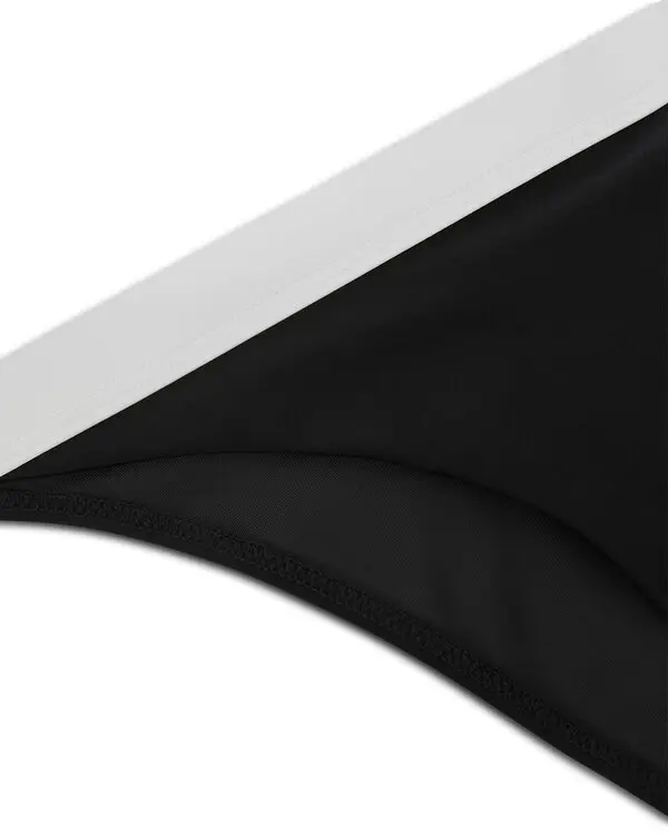 REISS Abby Color Blocked Bikini Bottom - Black/ivory