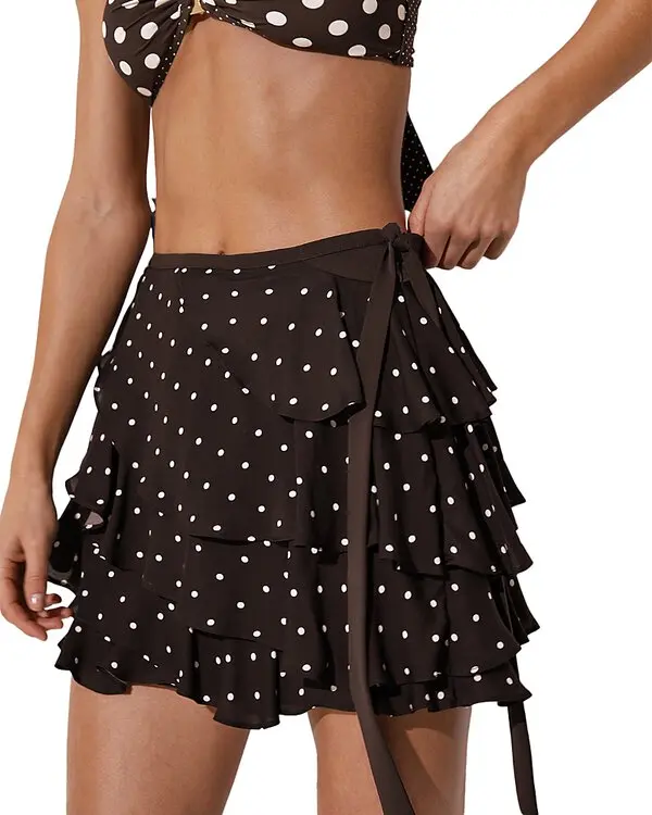 REISS Polka Dot Skort