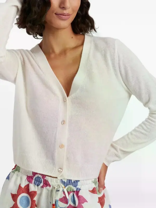 Chinti & Parker V-neck Cashmere Cardigan - Neutrals