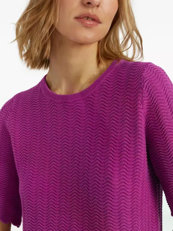 Chinti & Parker Crochet Knit T-shirt