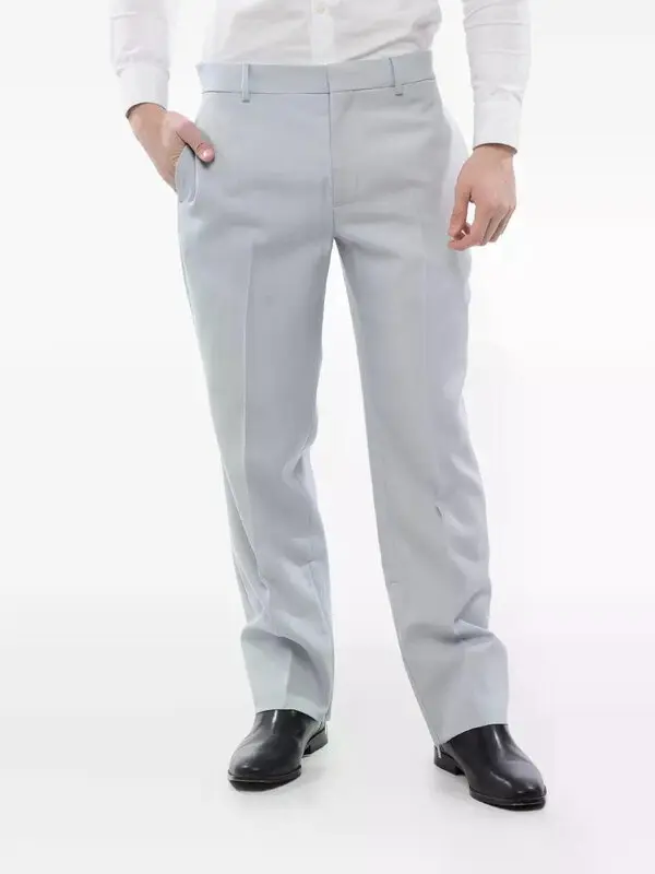 Off-White Pleated Zipped Trousers