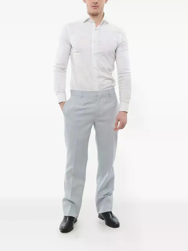 Off-White Pleated Zipped Trousers