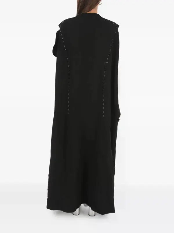 MAISON MARGIELA Double-breasted Frayed Wool Coat