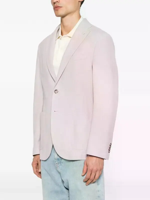 MANUEL RITZ Button Textured Jacket - Pink