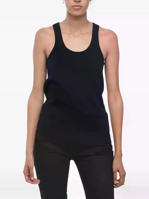 JIL SANDER Embossed Logo Knitted Top