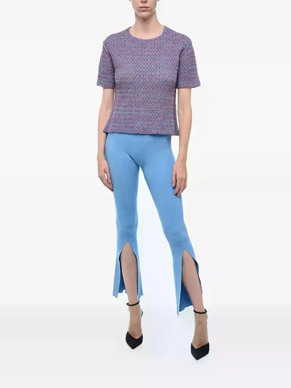 JIL SANDER Open-knit Short-sleeve Top