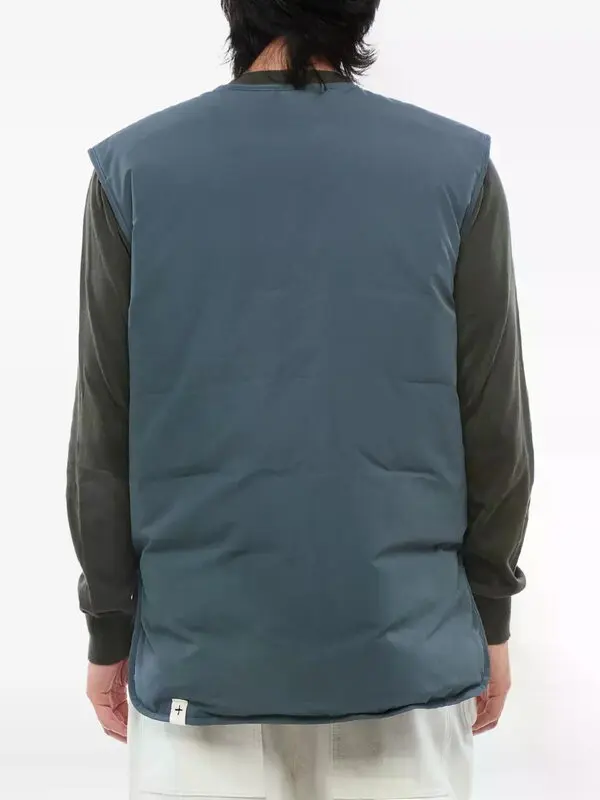 JIL SANDER Quilted Zip-front Vest - Blue