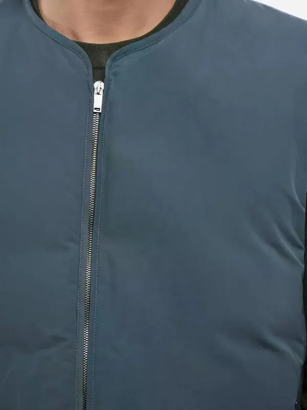 JIL SANDER Quilted Zip-front Vest - Blue