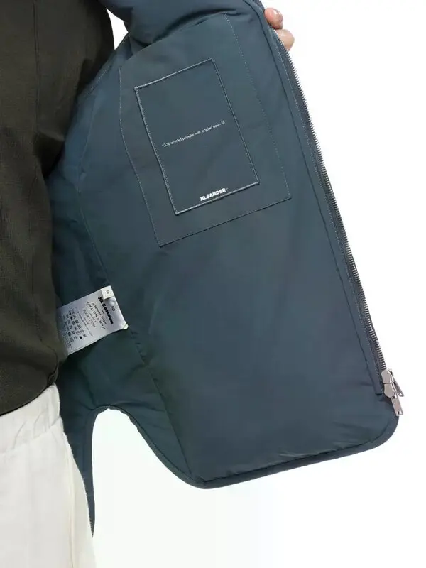 JIL SANDER Quilted Zip-front Vest - Blue