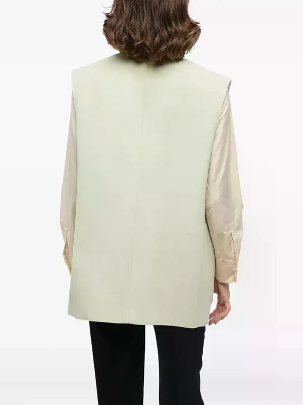 JIL SANDER Raw-edge Sleeveless Blazer