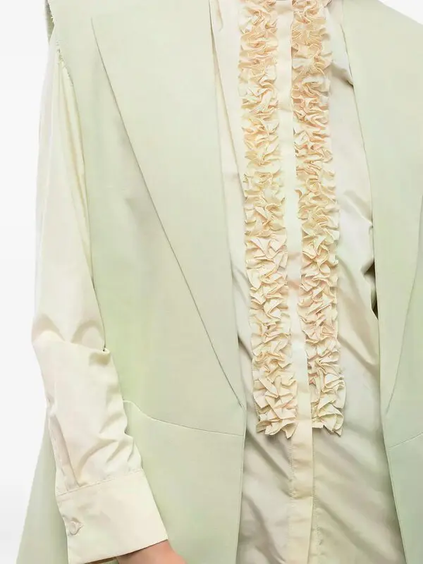 JIL SANDER Raw-edge Sleeveless Blazer