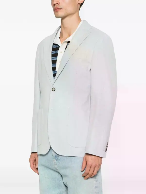 MANUEL RITZ Button Patterned Blazer - Blue