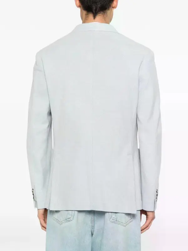 MANUEL RITZ Button Patterned Blazer - Blue