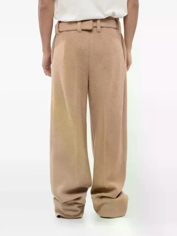 JIL SANDER Belted Pleated Trousers