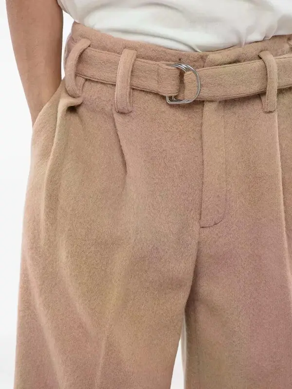 JIL SANDER Belted Pleated Trousers