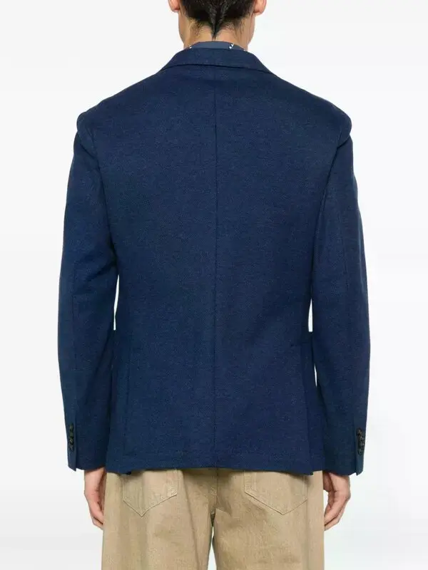 MANUEL RITZ Pin-detail Blazer - Blue