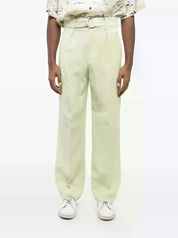 JIL SANDER Single-pleat Belted Trousers