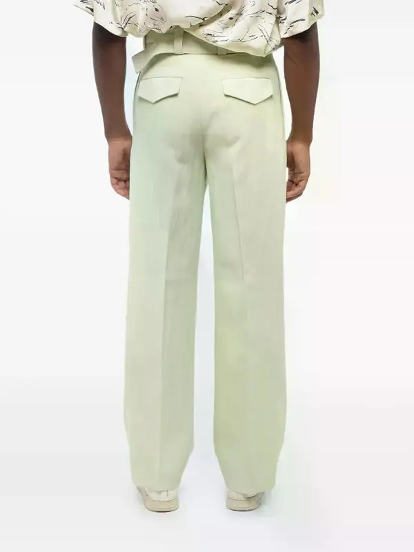 JIL SANDER Single-pleat Belted Trousers