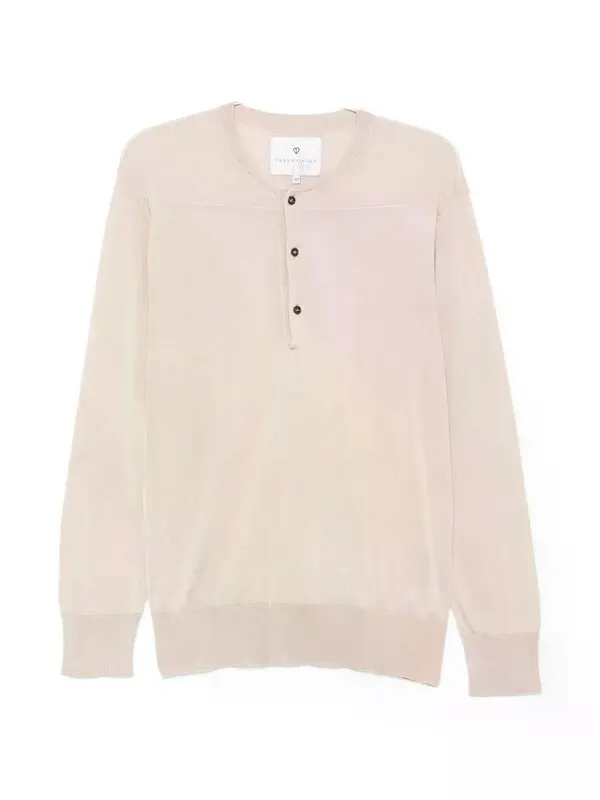 SEVEN GAUGE Buttoned Sweater - Neutrals