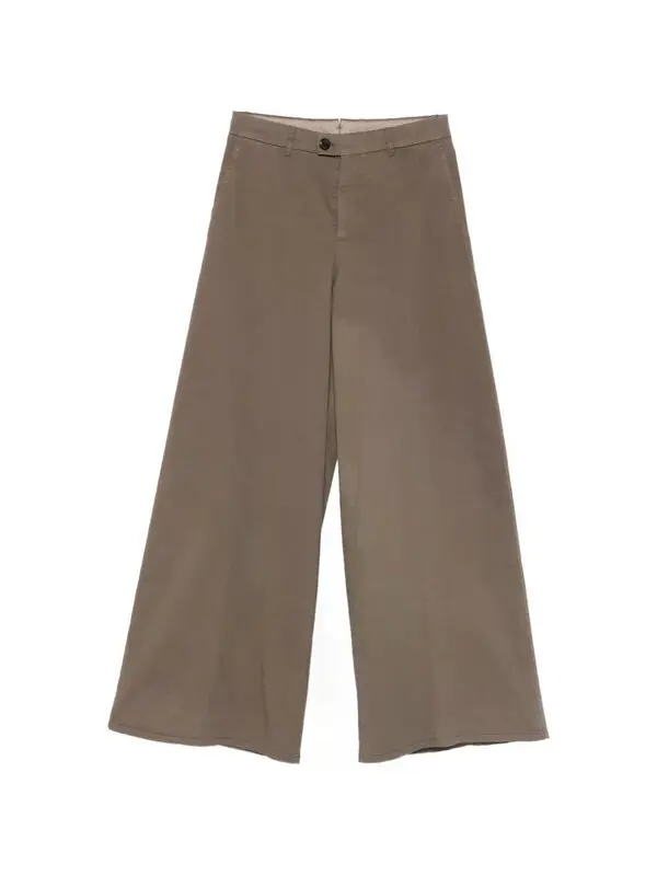 BERWICH Nina Wide-leg Trousers - Brown