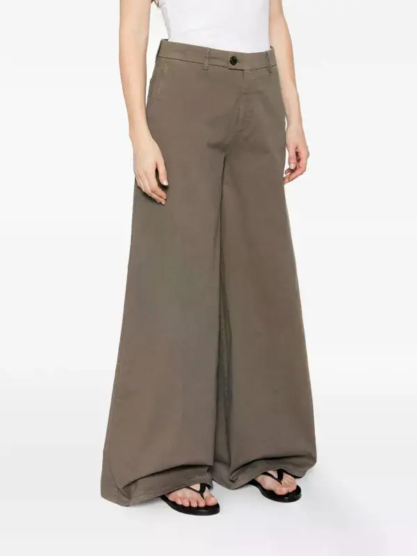 BERWICH Nina Wide-leg Trousers - Brown