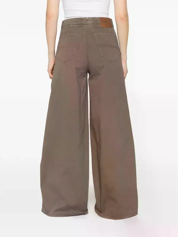 BERWICH Nina Wide-leg Trousers - Brown