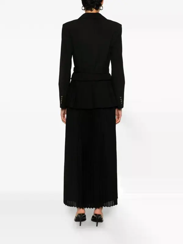 Simkhai Alexandra Double-breasted Pleated Midi Dress