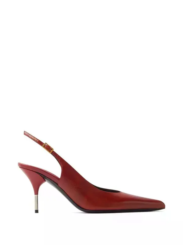 Versace Nyx Leather Pumps - Red
