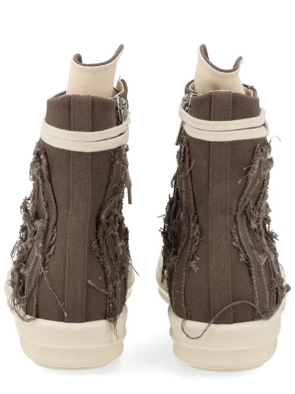 Rick Owens Sneaker Alta In Denim
